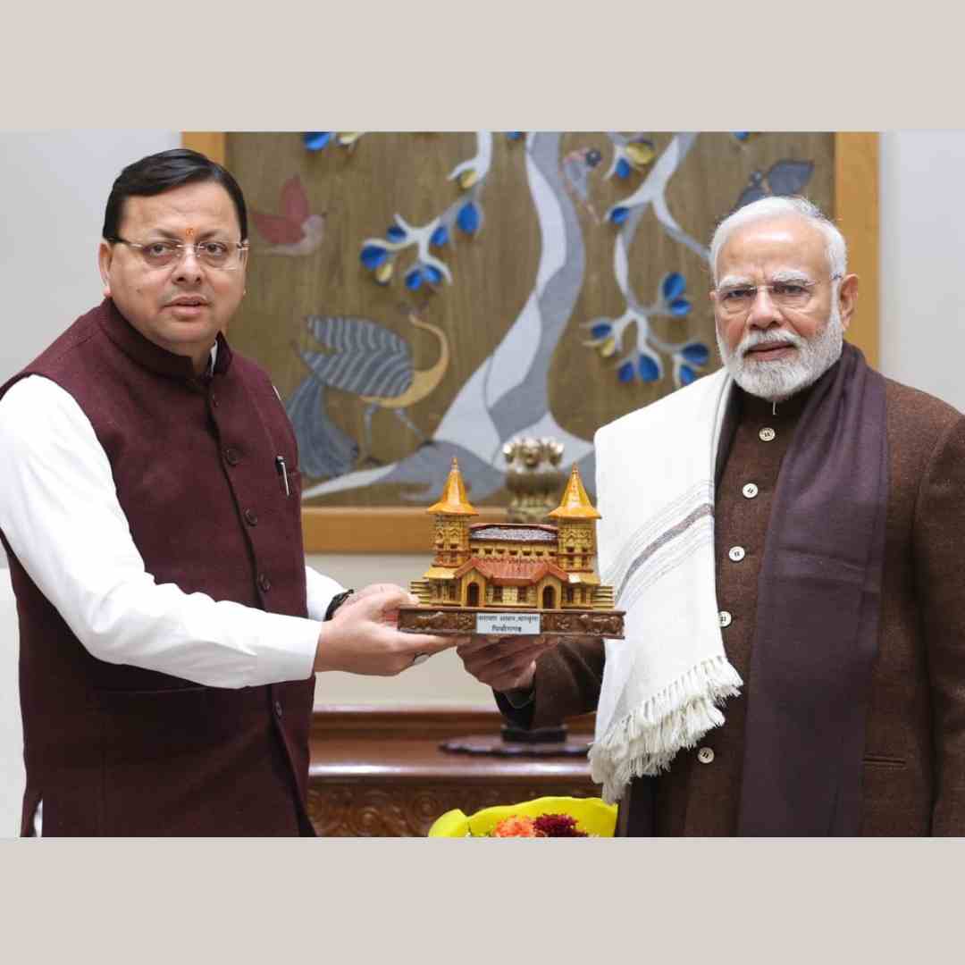 Uttarakhand CM Pushkar Singh Dhami Meets PM Modi, Discusses Key Projects